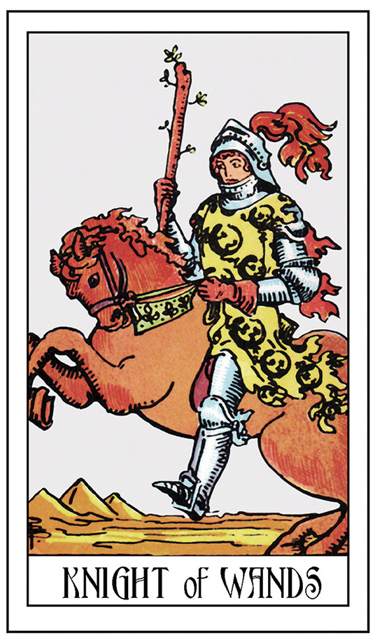 Knight of Wands - Psychic Cards